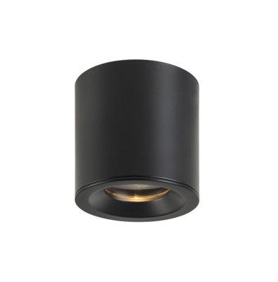 Luminosa Fab Outdoor Surface Mounted Downlight Black, IP65