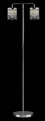 Luminosa Florina LED Chrome Floor Lamp