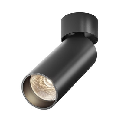 Luminosa Focus Led Single Spotlight Dimmable Black 3000K 900lm