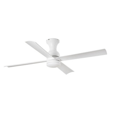 Luminosa Fraser LED White Ceiling Fan Smart - Remote Included, 3000K ...