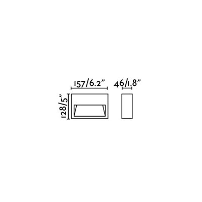 Luminosa Grada Outdoor Surface Mounted LED Wall Lamp Rust 3W 3000K IP54