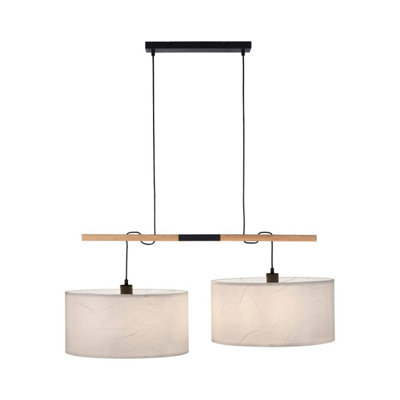Luminosa Green Sofi Bar Pendant Ceiling Light White 2xE27
