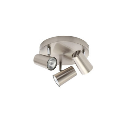Luminosa Harvey 3 Light Ceiling Spotlight Clusters Satin Nickel
