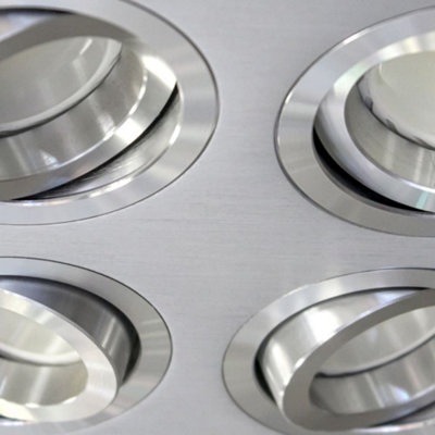 Luminosa Helium Quad Recessed Downlight Light Aluminium
