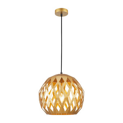 Luminosa Hilo Modern 1 Light Wire Frame Pendant Ceiling Light, E27 ...