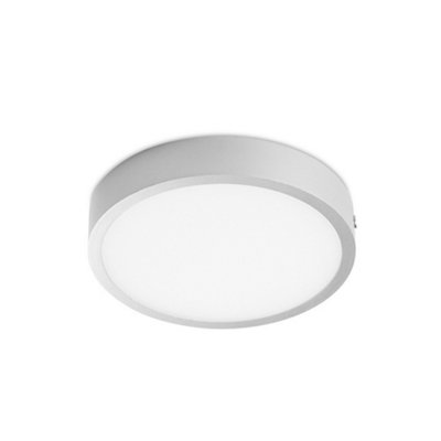 Luminosa Kaju Surface Mounted LED Downlight Round 16W Grey | DIY at B&Q