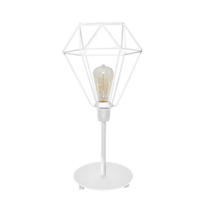 Luminosa Karo Table Lamp White 24cm