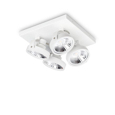 Luminosa KONIG 4 Light Ceiling Spotlight Clusters White | DIY at B&Q