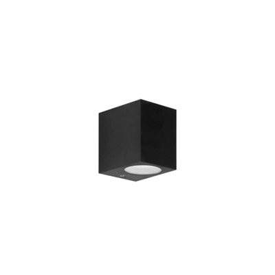 LUMINOSA KUBO ONE EMISSION OUTDOOR WALL FIXTURE DOWNLIGHT BLACK IP44 ...