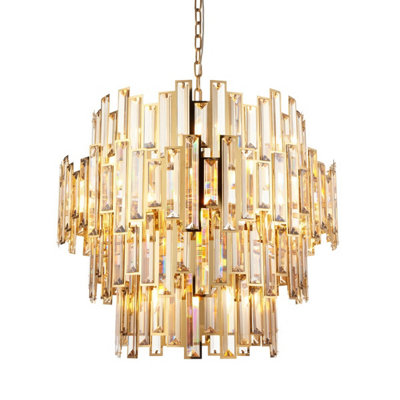Luminosa Latina Single Pendant Ceiling Lamp, Gold Effect Plate ...