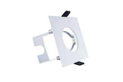 Luminosa LED Fire Rated Static Downlight Recessed Spotlight Square GU10 ...