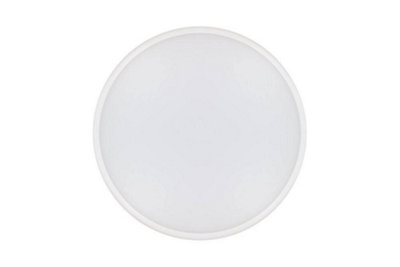 Luminosa LED Flush Ceiling / Wall Light 12W 4000K 1056lm IK10 Sensor ...