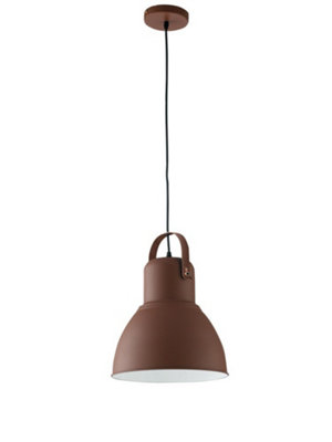 Luminosa Legend Dome Ceiling Pendant, Corten, Copper, White, E27 | DIY ...