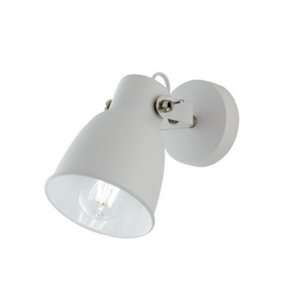 Luminosa Legend Wall Reading Task Light, White, Nickel, E27
