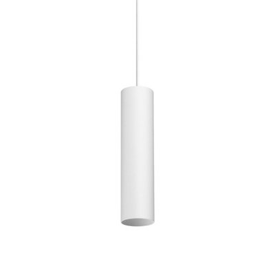 Luminosa Look 25cm Slim Pendant Ceiling Light White 1x GU10