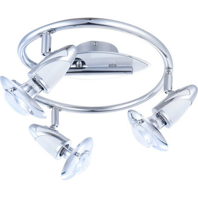 Luminosa Lord Ceiling Spotlight Clusters Chrome 3x E14