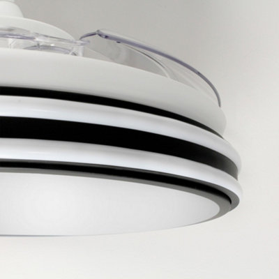 Luminosa Louis 3 Blade DC LED Ceiling Fan 35W 3CCT White Foldable blades