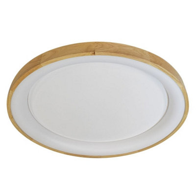 Luminosa Mad LED Ceiling Light 56W 4030Lm 3000K 92cm Natural Wood