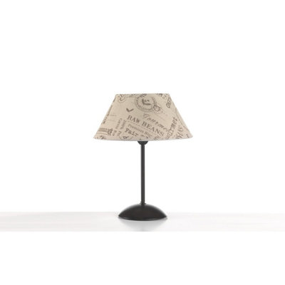 Luminosa Maida Table Lamp With Round Tapered Shade, E27 | DIY at B&Q