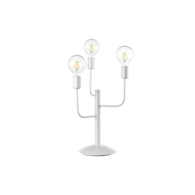 Luminosa Mantis 3 Light Table Lamp, White