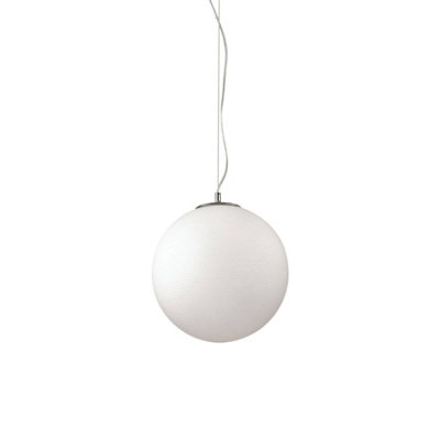 Luminosa Mapa 1 Light Globe Ceiling Pendant White