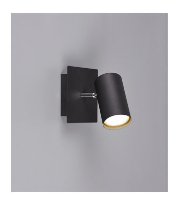 LUMINOSA MARLEY MODERN SINGLE SPOTLIGHT BLACK MATT - UK STOCK