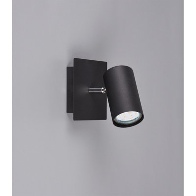 LUMINOSA MARLEY MODERN SINGLE SPOTLIGHT BLACK MATT - UK STOCK
