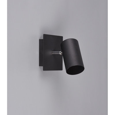 LUMINOSA MARLEY MODERN SINGLE SPOTLIGHT BLACK MATT - UK STOCK