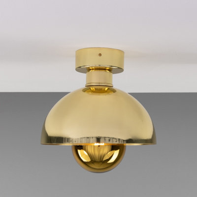 Luminosa Maua 20cm Ceiling Light, Polished Brass