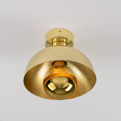 Luminosa Maua 20cm Ceiling Light, Polished Brass