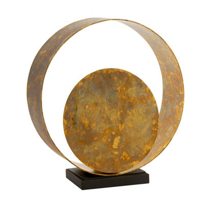 Luminosa Messina Table Lamp Gold Patina Finish & Dark Bronze Paint ...