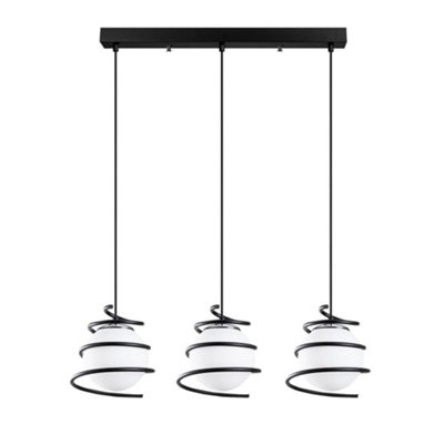 Luminosa Model 6 Deco 3-light Ceiling Lamp Adjustable Height
