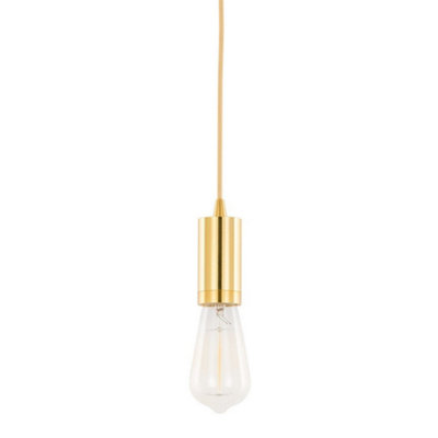 Luminosa Modern Hanging Pendant Lamp Holders Golden 1 Light , E27 | DIY ...