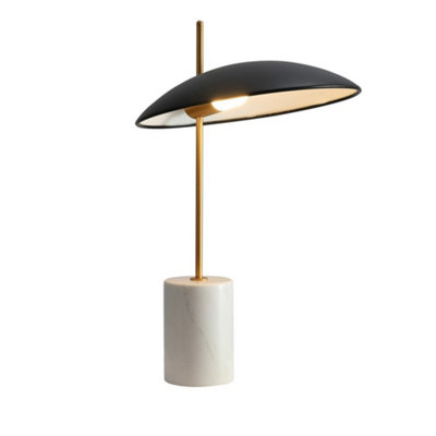 Luminosa Modern LED Table Lamp Black, Gold, Marble, Warm White 3000K ...