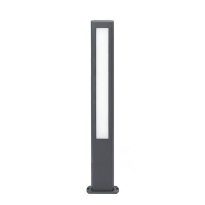Luminosa Nanda LED Outdoor Tall Bollard Light Dark Grey IP54 | DIY at B&Q