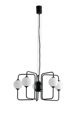 Luminosa Neutron 8 Light Globe Ceiling Pendant, Black Opal, G9