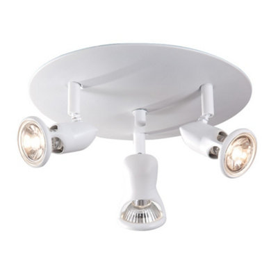 Luminosa New Flipper 3-Light Flush Mount 3xGU10 White
