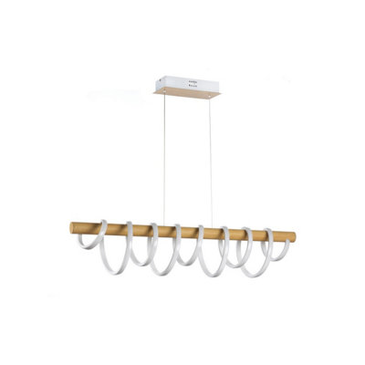 Luminosa Nilo Spiral Integrated LED Pendant Ceiling Light, 4000K | DIY ...
