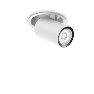 Luminosa Nova Adjustable Recessed Downlight White, 4000K, 12W | DIY at B&Q