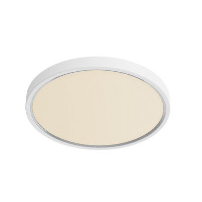 Luminosa Noxy LED Bathroom Ceiling Light White, 3000-4000K | DIY at B&Q