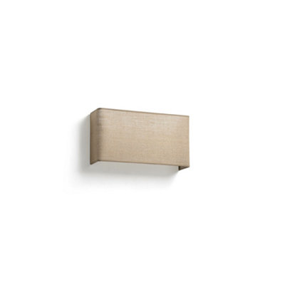 Luminosa Otton Rectangle Horizontal Jute Wall Lamp 2L
