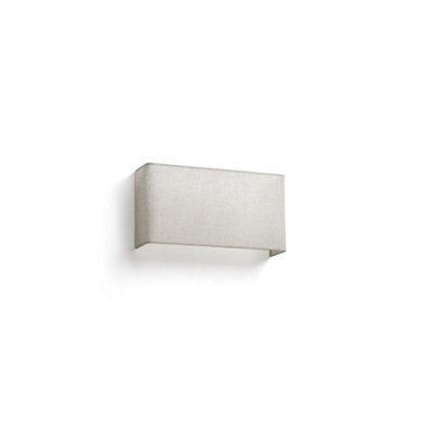 Luminosa Otton Rectangle Horizontal Linen Wall Lamp 2L