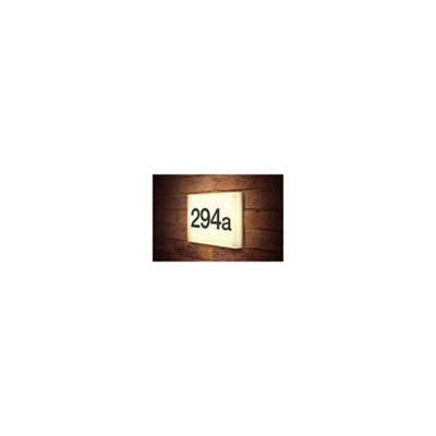Luminosa Outdoor LED Wall LightNight Sign 6W 4000K 545lm IP54 | DIY at B&Q