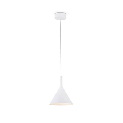 Luminosa Pam LED Small Dome Ceiling Pendant Light White