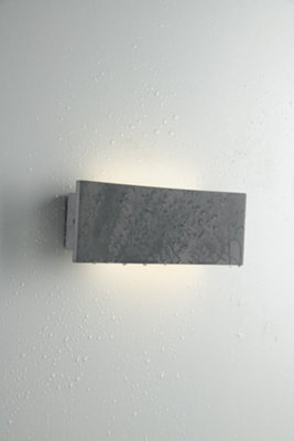 Luminosa PARKER Outdoor LED Up Down Light Grey, IP65 512lm 4000K 30x10 ...
