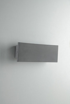 Luminosa PARKER Outdoor LED Up Down Light Grey, IP65 512lm 4000K 30x10 ...