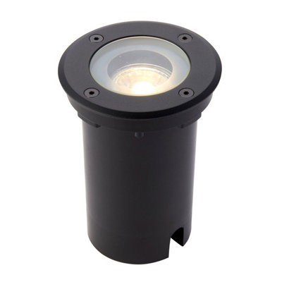 Luminosa Pillar Outdoor Recessed Ground Light Clear Glass IP65