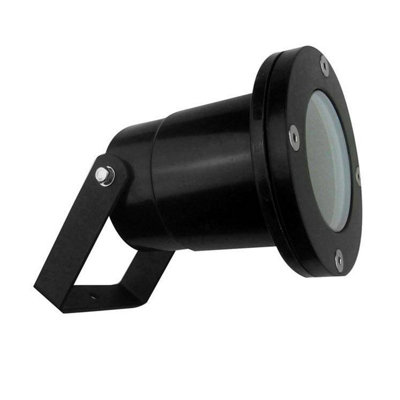 Luminosa Post 1 Light Outdoor Spotlight Black IP65