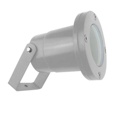Luminosa Post 1 Light Outdoor Spotlight Grey IP65