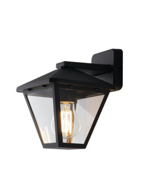 Luminosa PRISMA Outdoor DOWN Wall Lanterns Anthracite, IP44 19.1x21.8x16cm